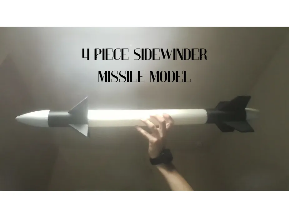 4 Piece Sidewinder Missile Model - Free 3D Print Model - MakerWorld