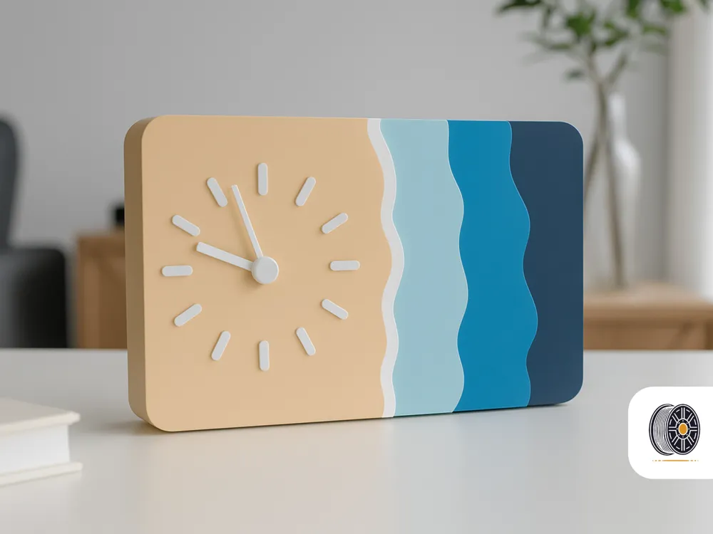 Waveform | A Modern Minimalist Desk Clock | No AMS by Mike.stl ...