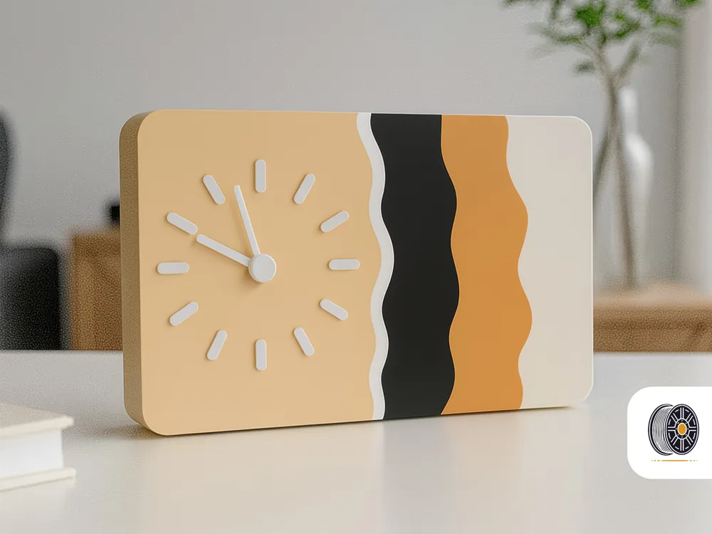 Waveform | A Modern Minimalist Desk Clock | No AMS by Mike.stl ...
