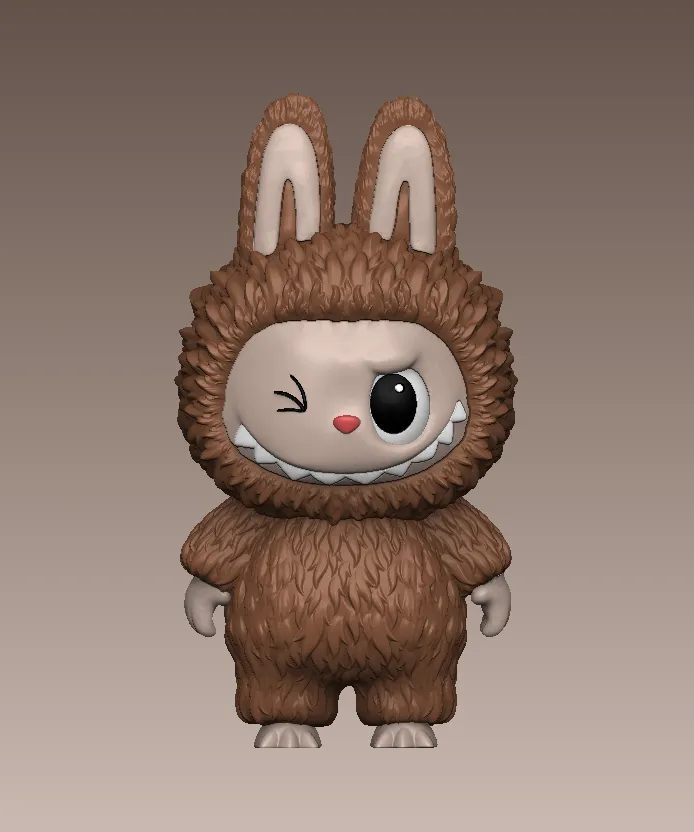 Labubu Wink Version (Movable Eyes) - Free 3D Print Model - MakerWorld