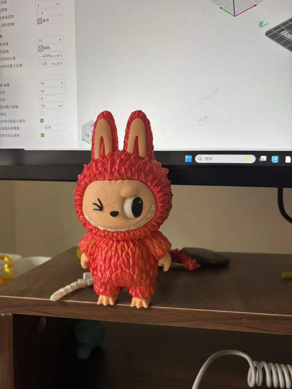 Labubu Wink Version (Movable Eyes) - Free 3D Print Model - MakerWorld
