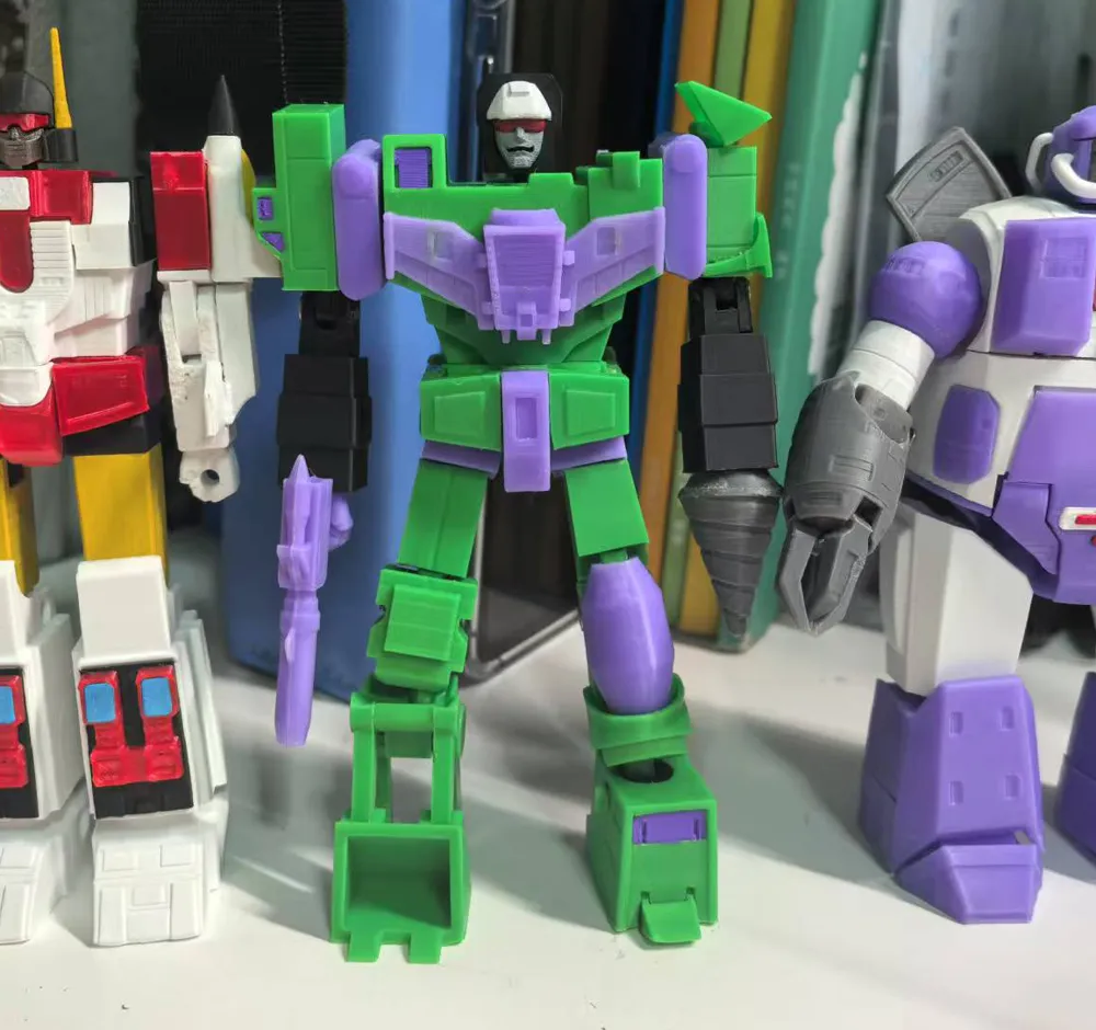 Articulated Mini-sized Devastator by 学油工救不了大汉 - MakerWorld