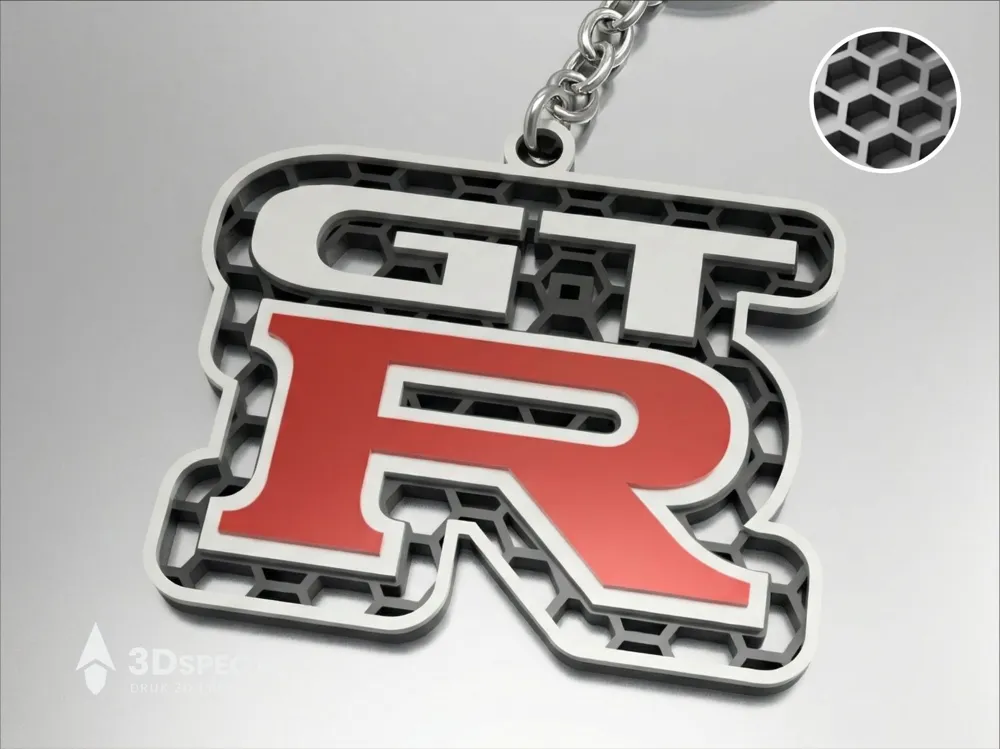 Nissan GT-R keychain - Free 3D Print Model - MakerWorld