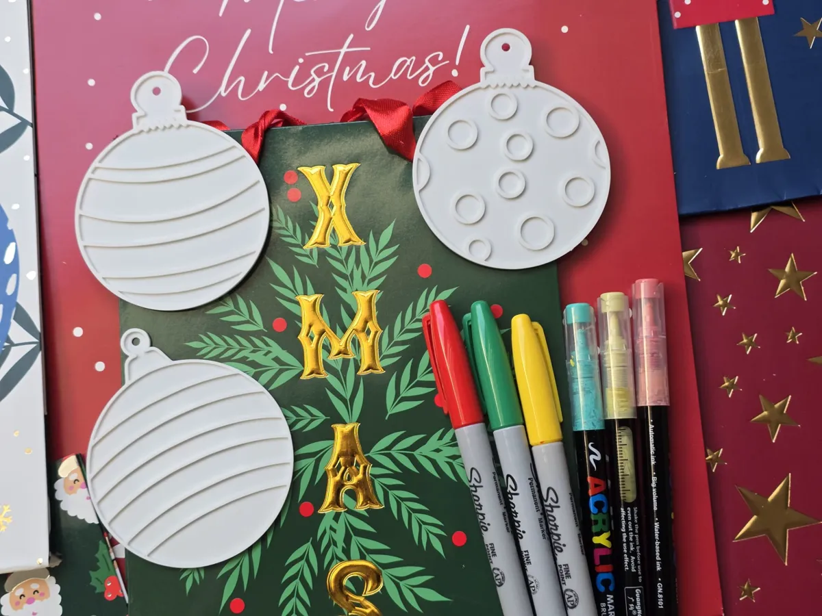 Christmas Ornament Tree Bauble Coloring Set 24 - Free 3D Print Model ...
