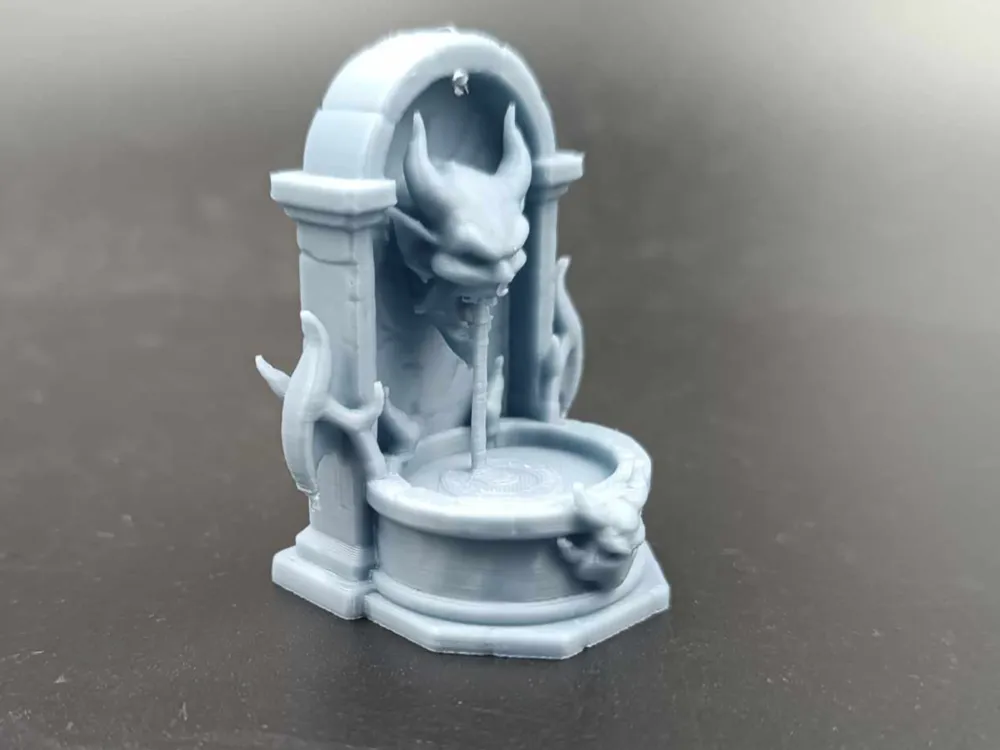 Miniature Terrain scenery DnD RPG-Demonic Fountain - Free 3D Print ...