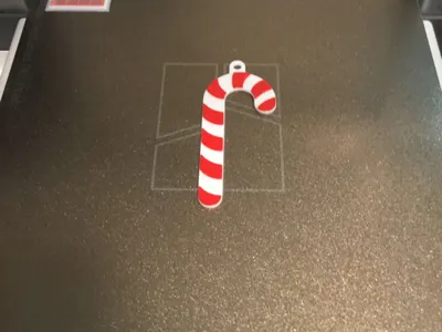 candy cane Christmas ornament - Free 3D Print Model - MakerWorld