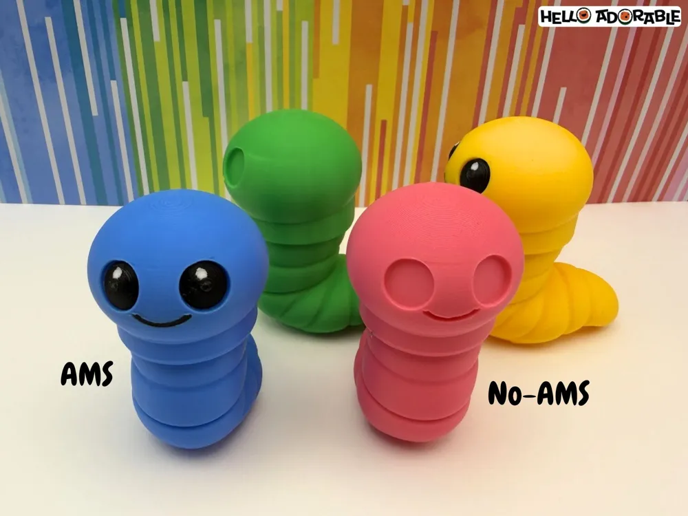 Worm Clicker Fidget Toy - Free 3D Print Model - MakerWorld