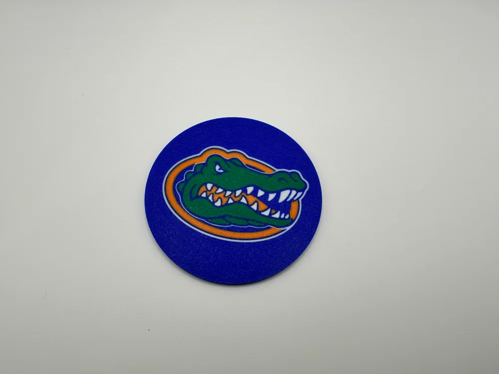 Florida Gators Coaster - Free 3D Print Model - MakerWorld
