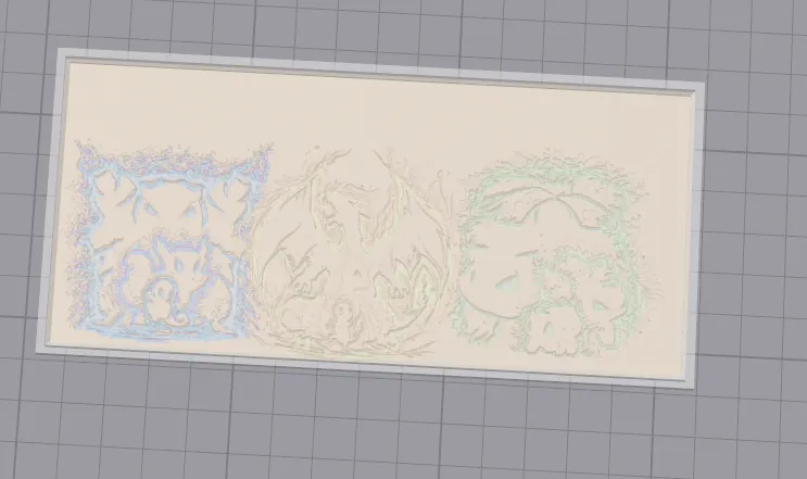 Pokemon litho CHarizard-venosar-Blastoise by 3D_FanMakerWorld: Download ...