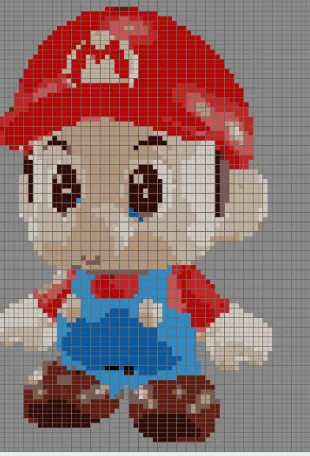 pixel art mini mario by 3D UNIVERSE - MakerWorld