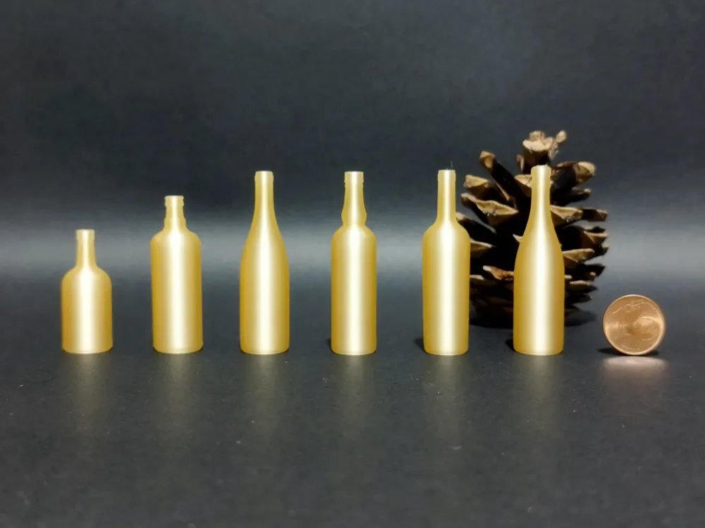 Tiny Bottles for Dioramas – Scale Model Precision - Free 3D Print Model ...