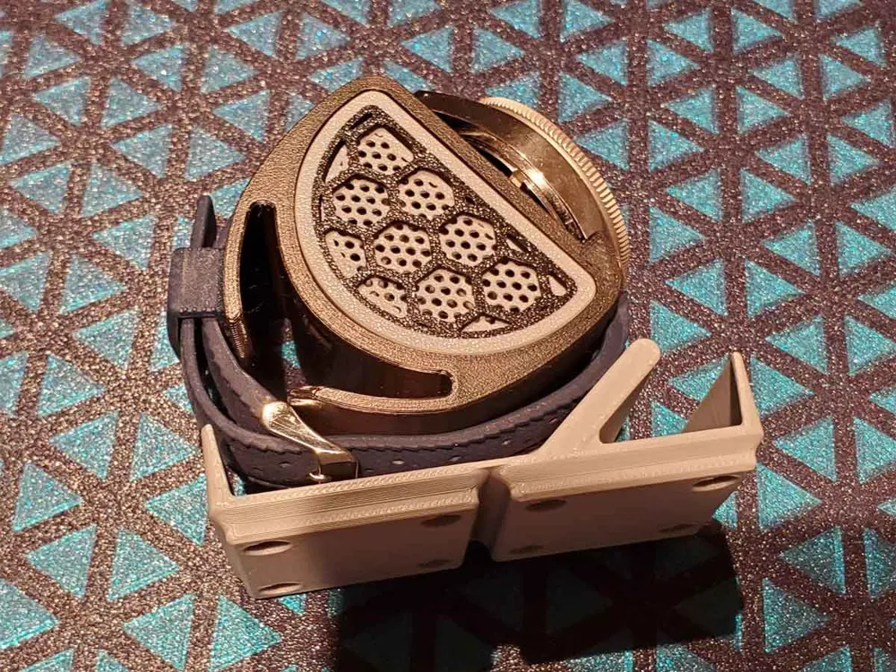 Gridfinity Watch Stand with Desiccant Holder Remixed by mystoopidstuff ...