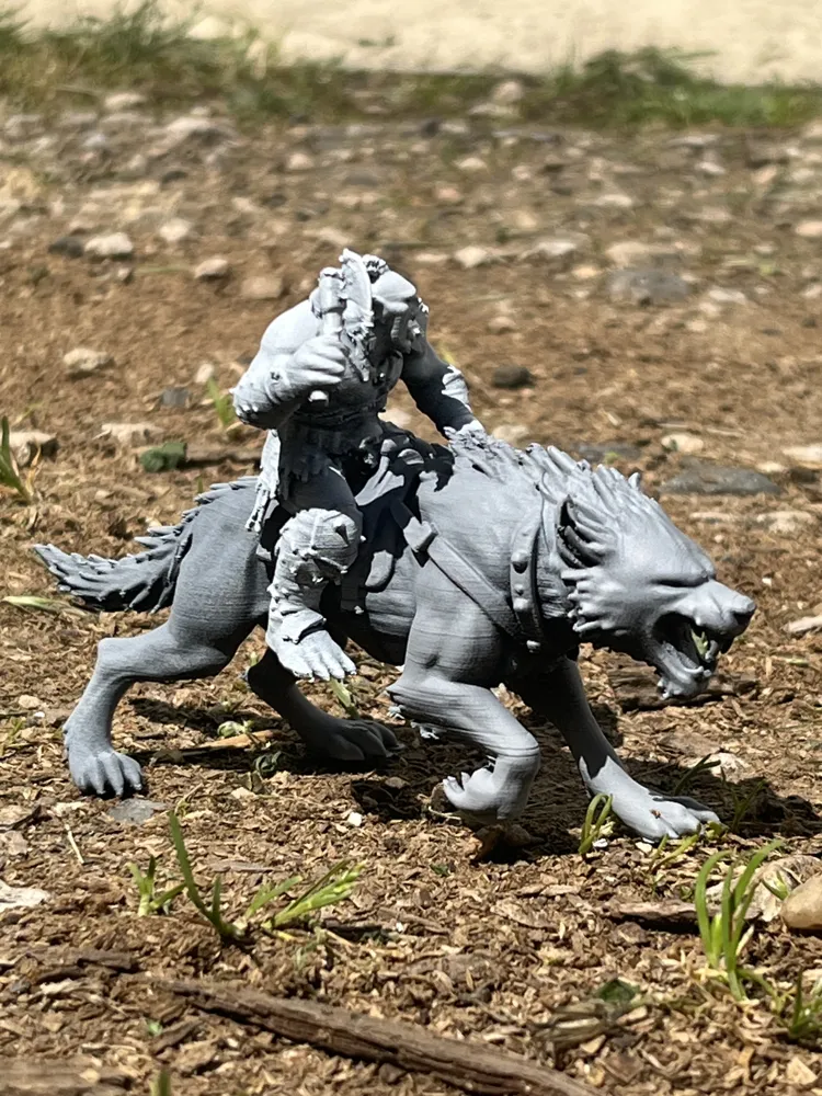 figurine miniature orc and horse - Free 3D Print Model - MakerWorld