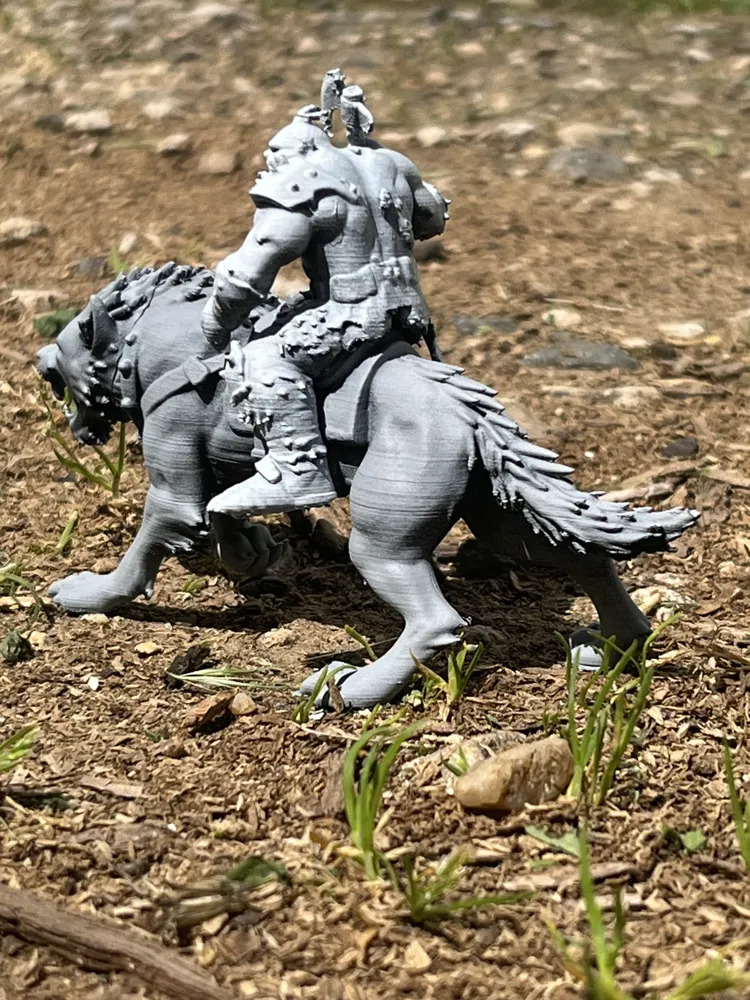 figurine miniature orc and horse - Free 3D Print Model - MakerWorld