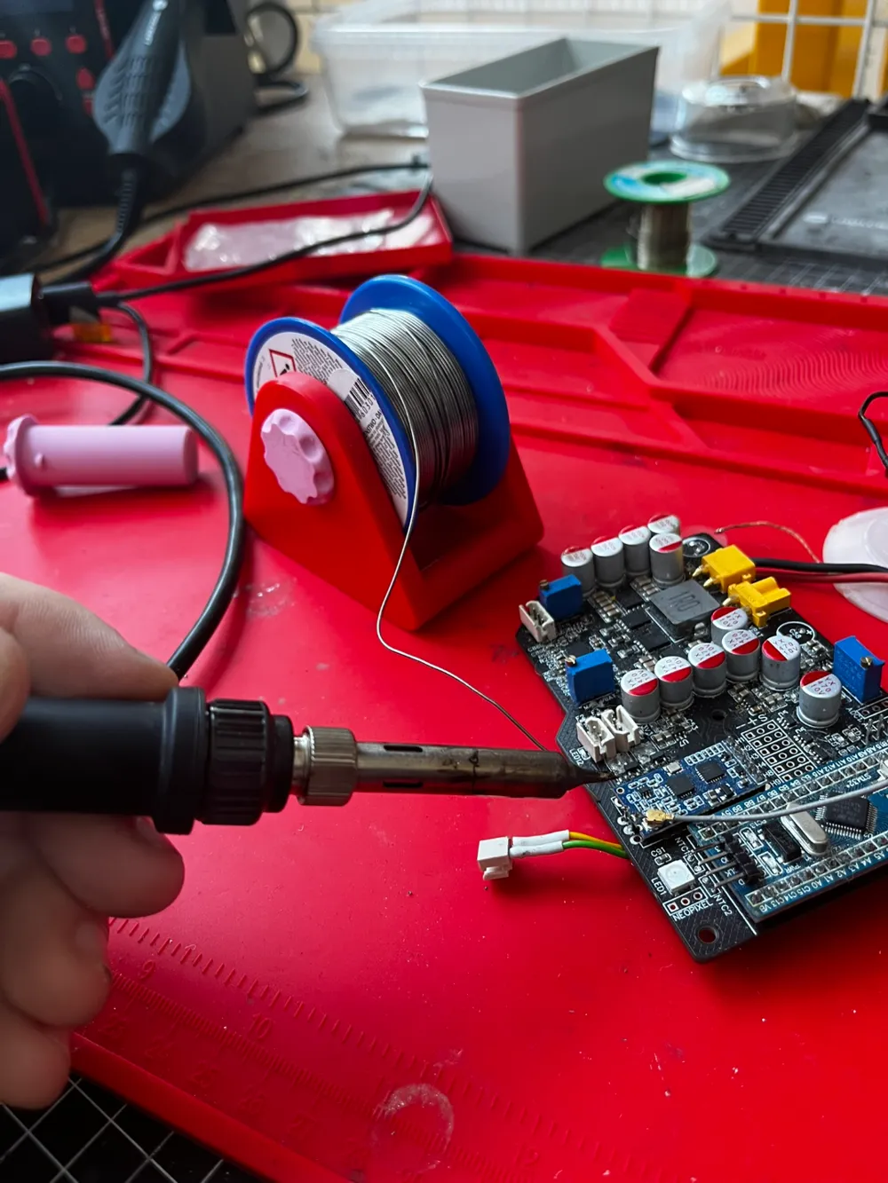 Solder spool holder / Tin holder by MIRA PRINT MakerWorld: Download Free 3D Models