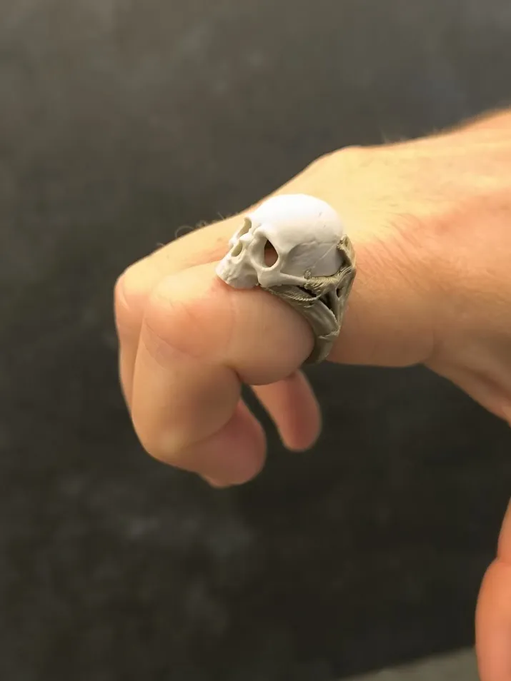 Skull Ring - Free 3D Print Model - MakerWorld