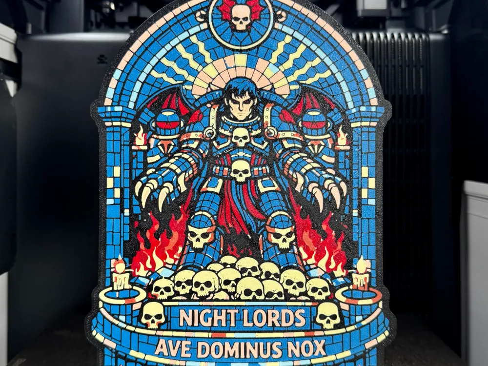 Konrad Curze Night Lords 40k Lightbox Space Marine - Free 3D Print ...