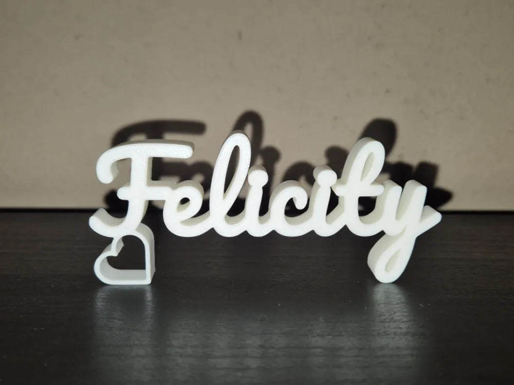 Felicity Name Sign Display Decor by GabT - MakerWorld