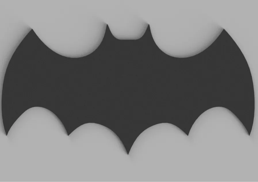Batman 1966 Adam West logo, 20cm by Osmaru - MakerWorld