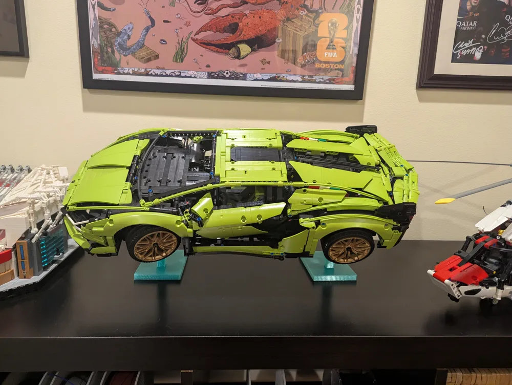 Brick Technic Lamborghini Sian FKP 37 angled stand - Free 3D Print ...