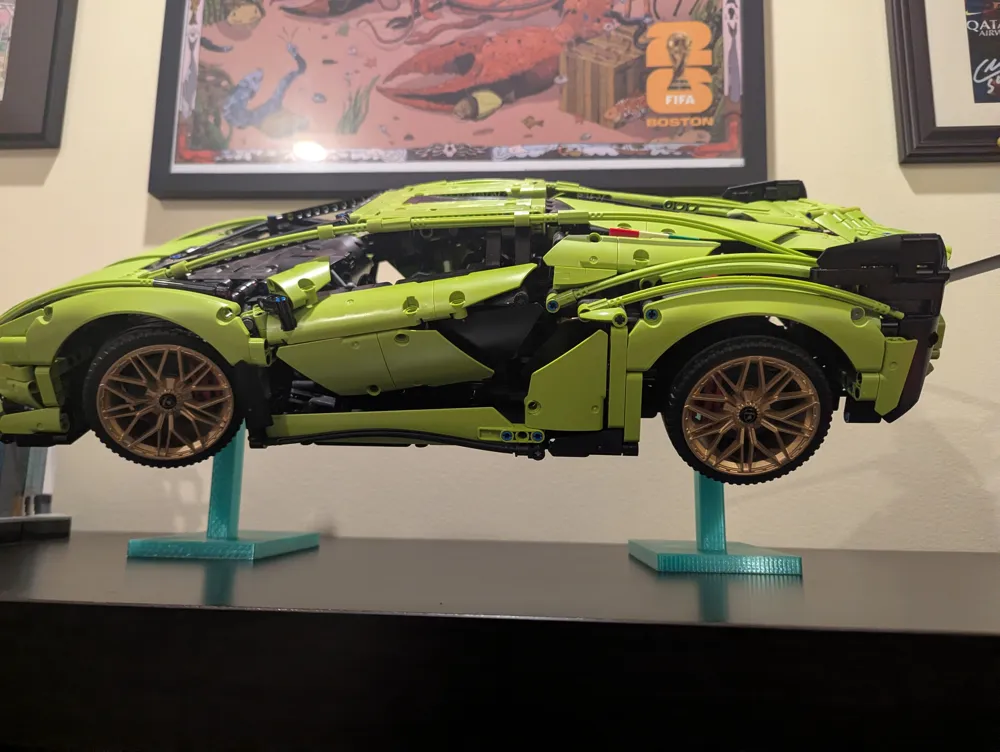 Brick Technic Lamborghini Sian FKP 37 angled stand - Free 3D Print ...