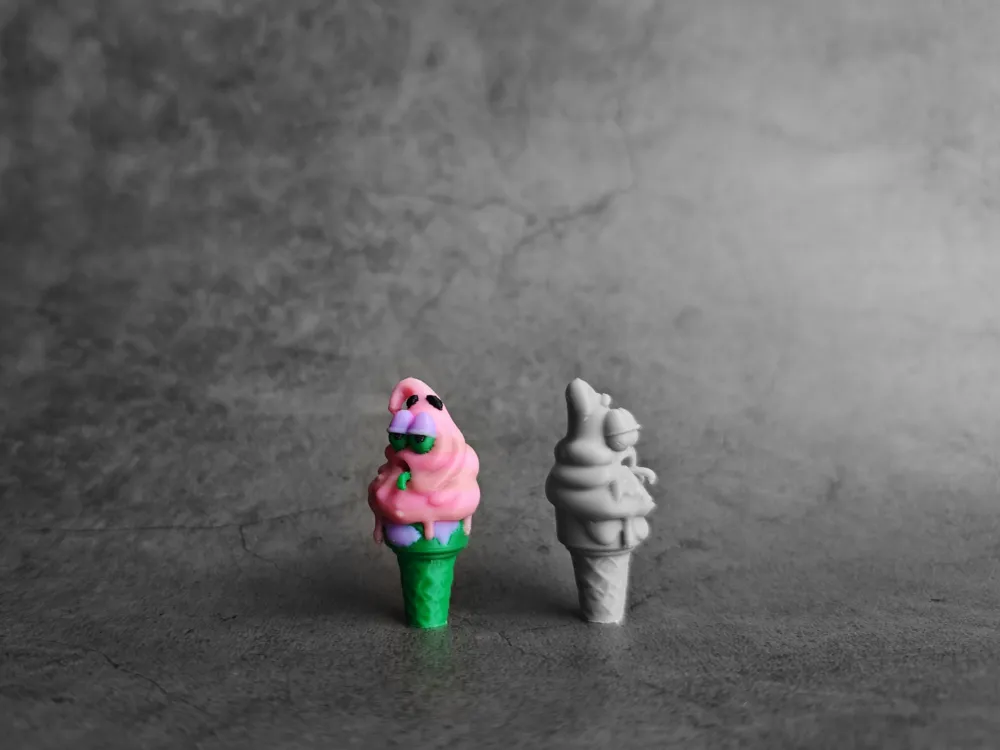 Patrick Star Ice Cream Single-color printing, simply choose any color ...
