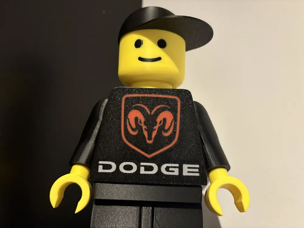 Dodge Brickman Figure approx.20cm Brick+man - Free 3D Print Model ...