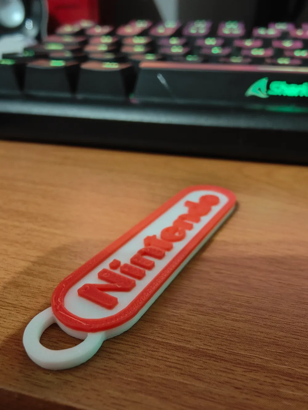 Nintendo logo keychain by Forest87 - MakerWorld