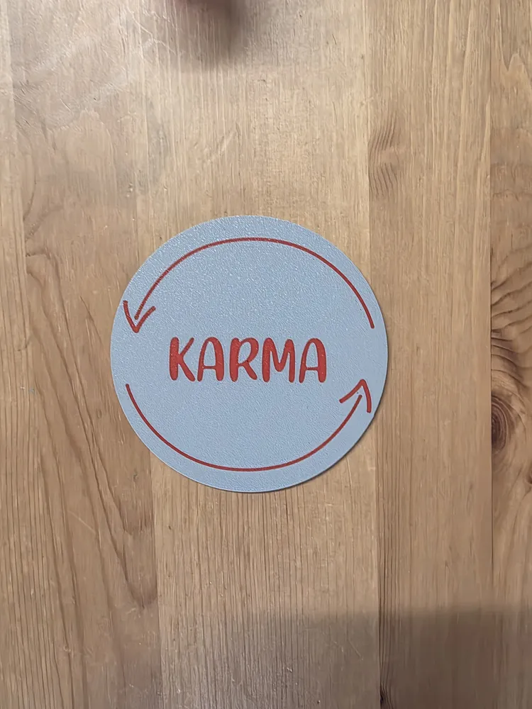 Karma Coaster by Morganja MakerWorld: Download Free 3D Models