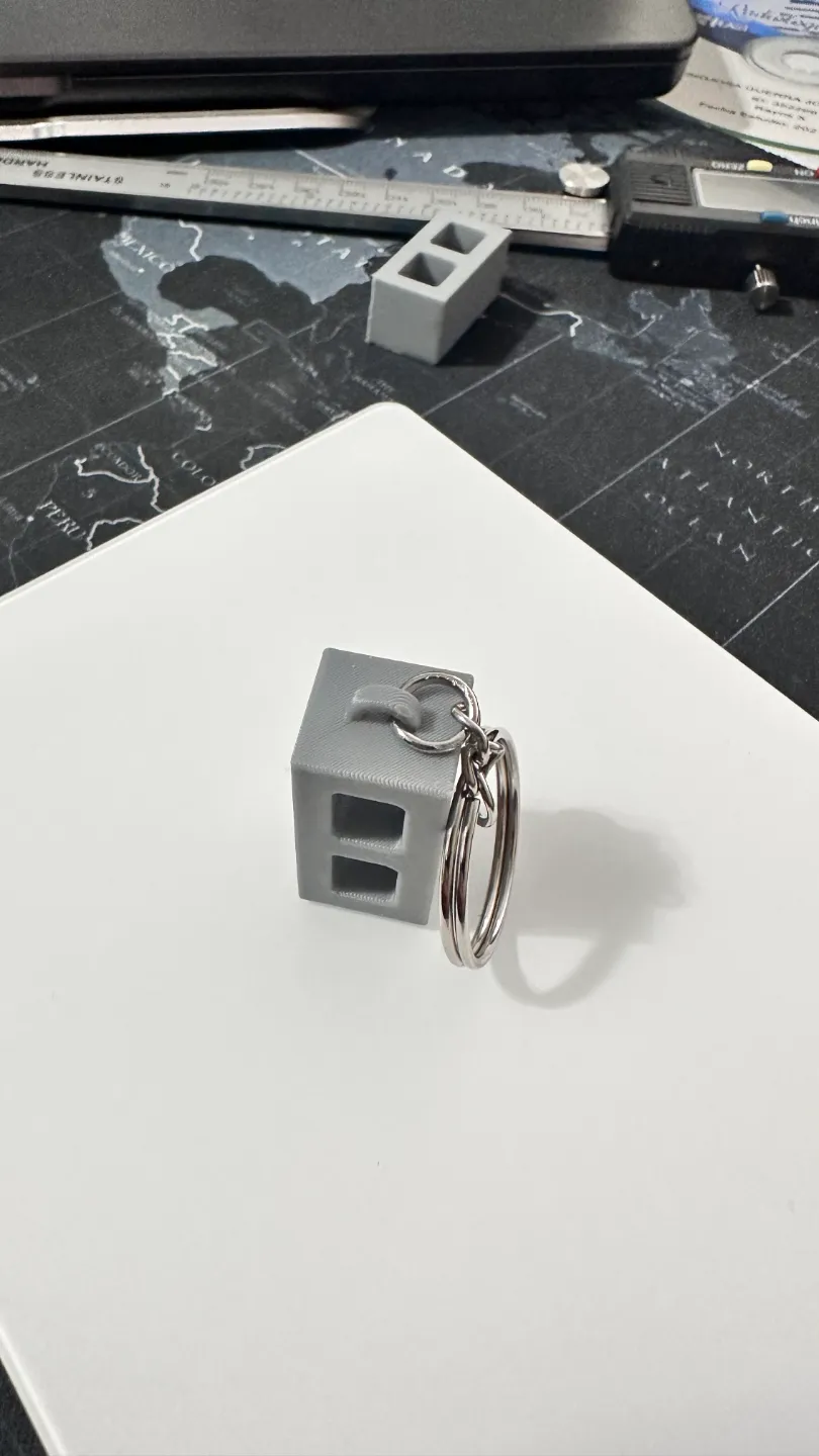 Cinder Block Keychain by HinojosaE MakerWorld: Download Free 3D Models