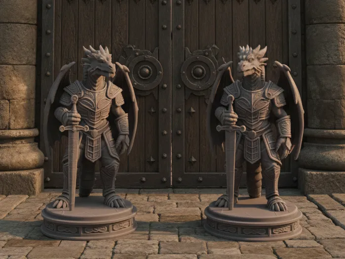 Dragon Gatekeeper - Free 3D Print Model - MakerWorld