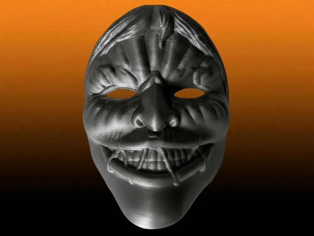 creepy smile horror mask #1 wearable by cforms MakerWorld: Download ...