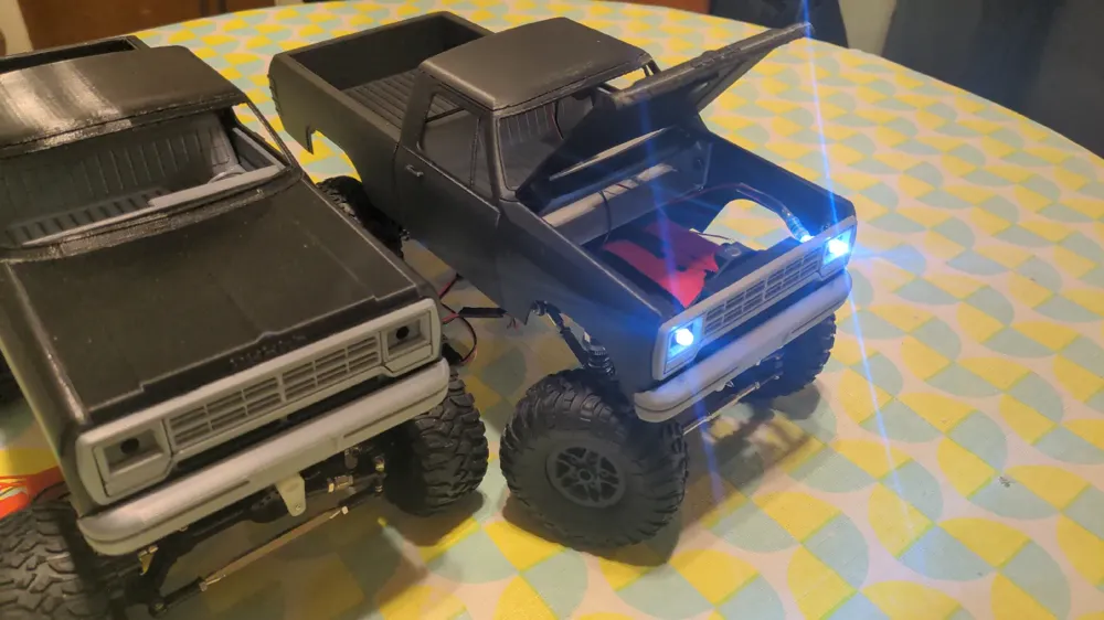 1:16 80's Dodge Ram (version 2) - Free 3D Print Model - MakerWorld