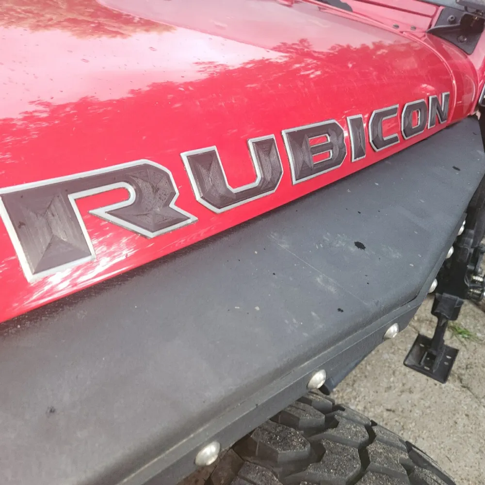 Rubicon Jeep Letters by Layered Visions MakerWorld: Download Free 3D Models