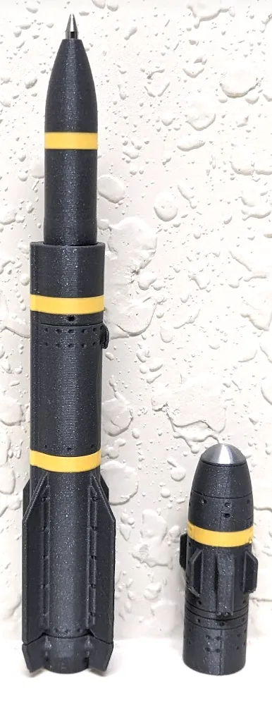 Realistic Hellfire Missile Pen - Free 3D Print Model - MakerWorld