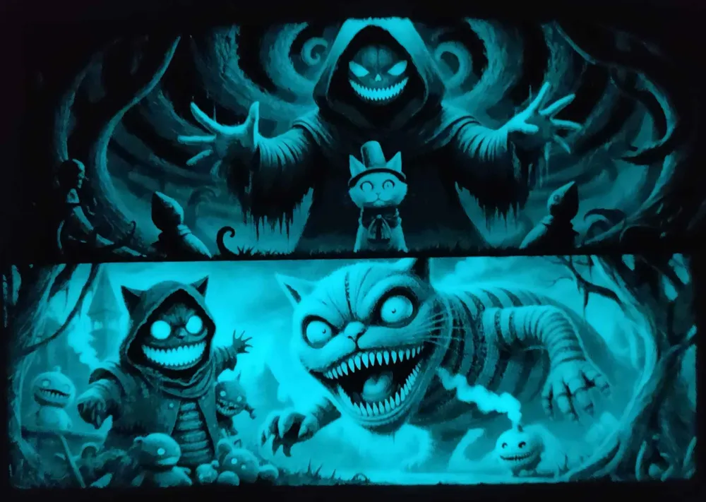Halloween Glow in the Dark Horror Cats Series Pack by StatusD112 ...