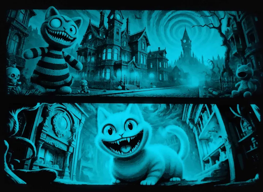Halloween Glow in the Dark Horror Cats Series Pack by StatusD112 ...