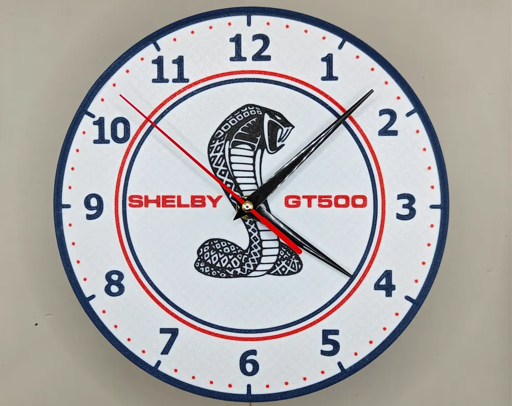 SHELBY GT500 Clock by railimages - MakerWorld