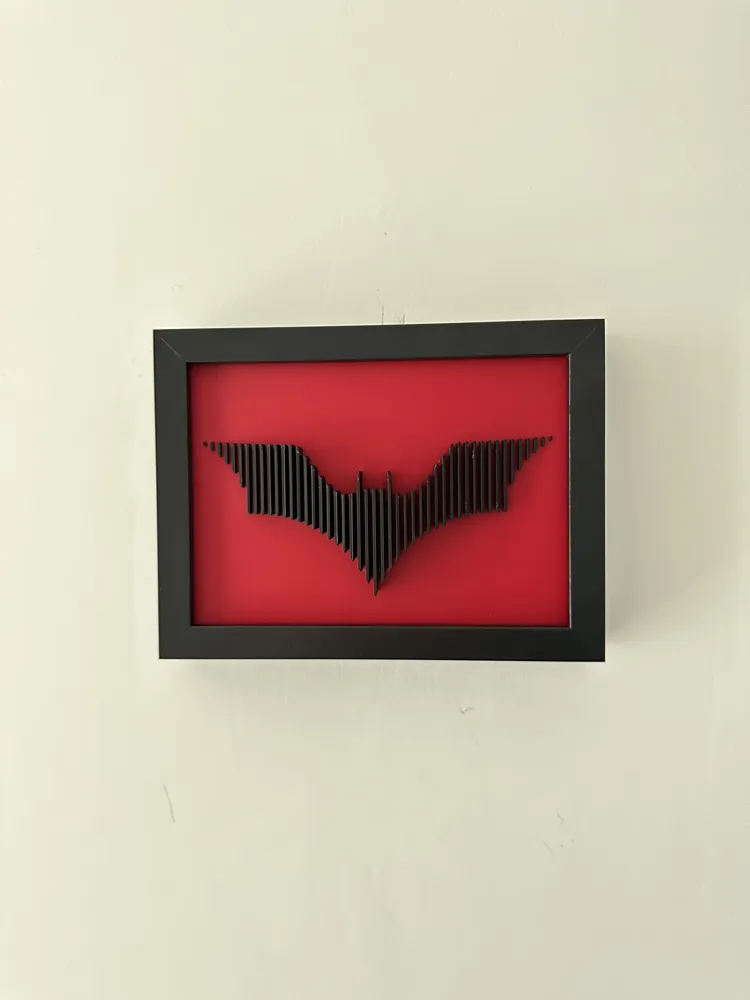 Batman logo layered - frame - Free 3D Print Model - MakerWorld