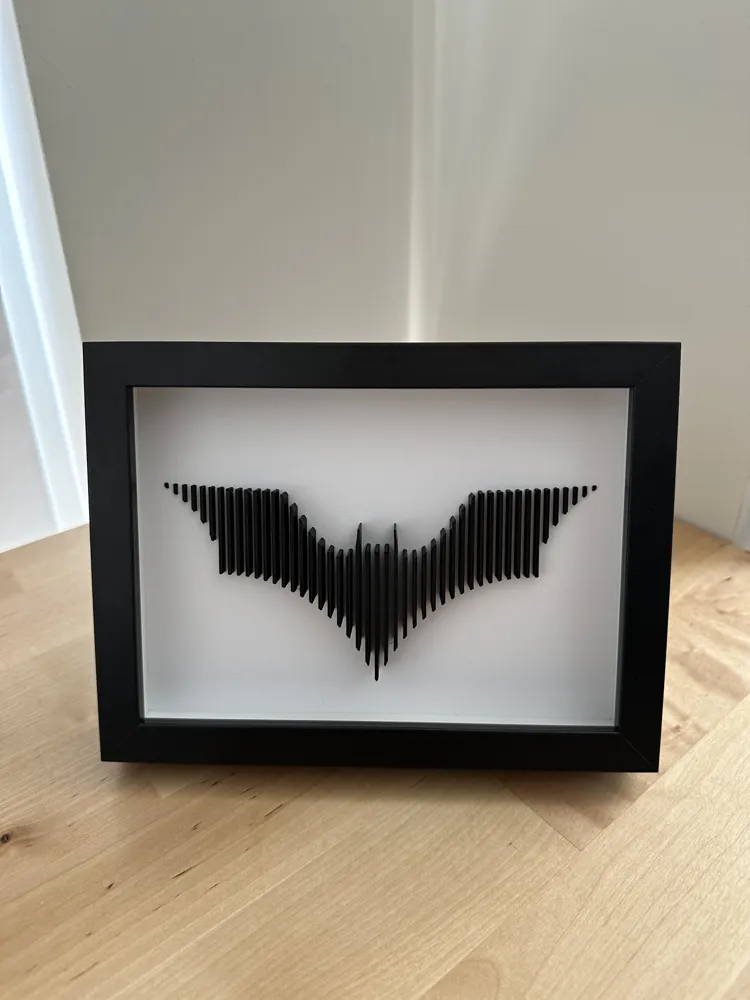 Batman logo layered - frame - Free 3D Print Model - MakerWorld