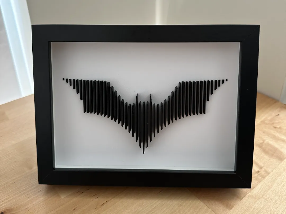 Batman logo layered - frame - Free 3D Print Model - MakerWorld