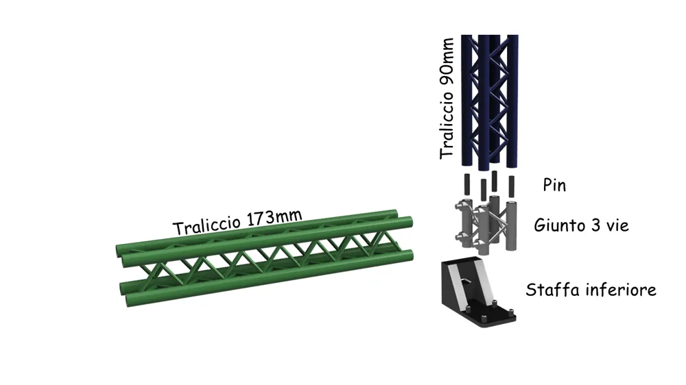 American truss style model display - Free 3D Print Model - MakerWorld