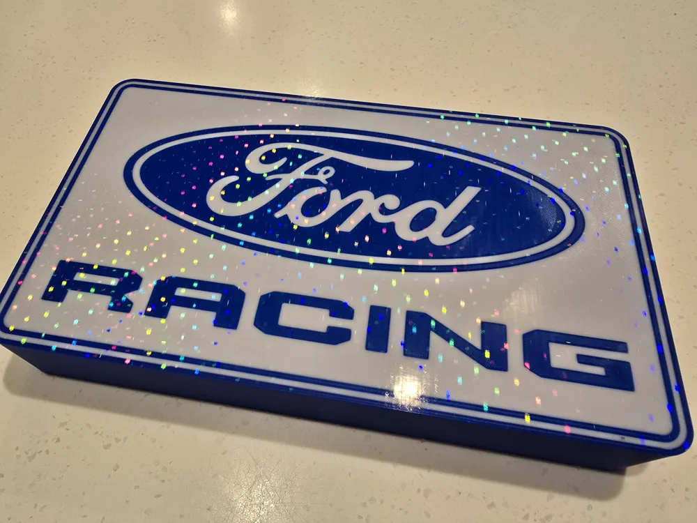Ford Racing Lightbox - Free 3D Print Model - MakerWorld