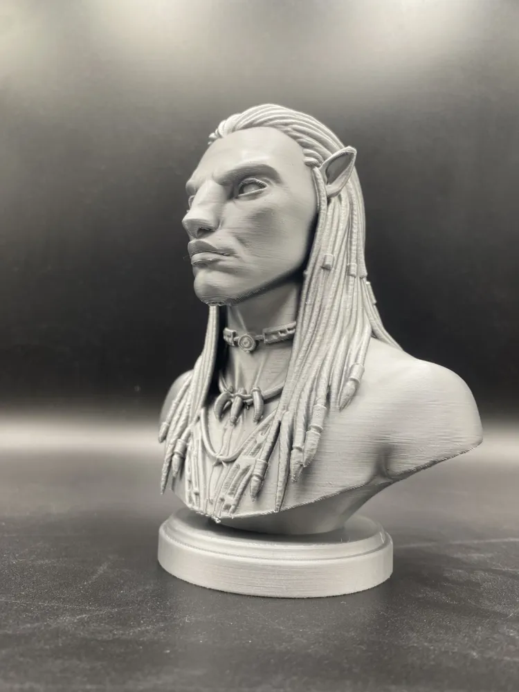 AVATAR Blue Forest Alien Bust – Warrior - Free 3D Print Model - MakerWorld