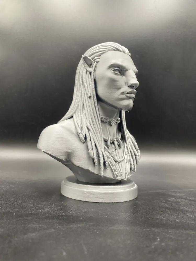 AVATAR Blue Forest Alien Bust – Warrior - Free 3D Print Model - MakerWorld