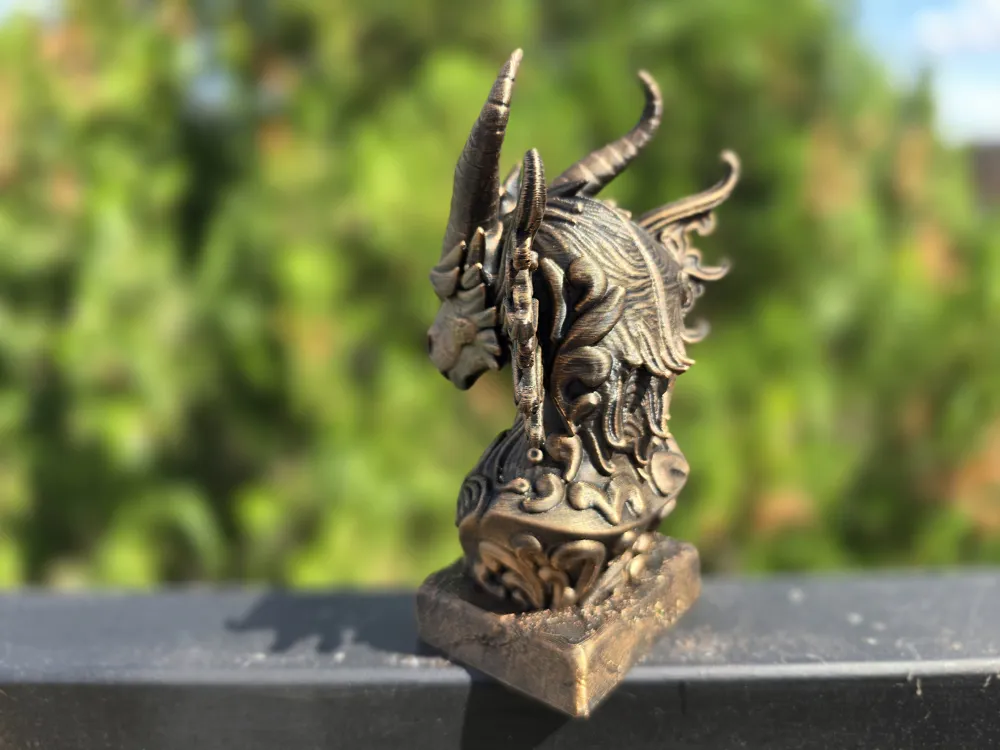 BAROQUE DRAGON BUST by Messy_Panda MakerWorld: Download Free 3D Models