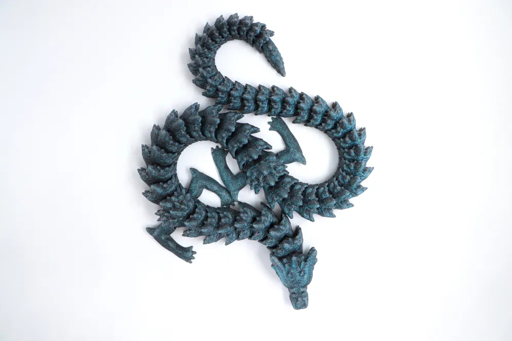 Articulated Ice Dragon - Remastered - Free 3D Print Model - MakerWorld