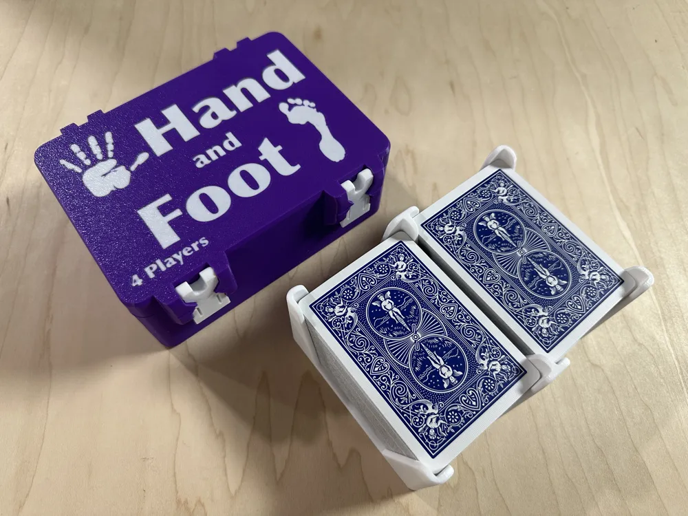 Hand and Foot Storage Box, 4 Players Remixed by SkyPilot86 MakerWorld ...