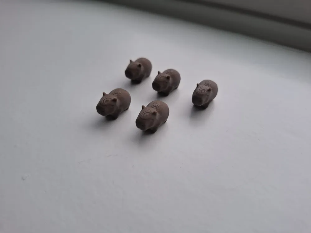 Mini Capybara Buddy - Free 3D Print Model - MakerWorld