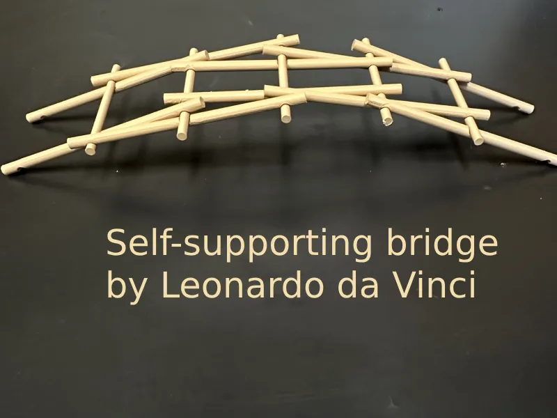 Self-supporting Leonardo Bridge by MakeInGarage - MakerWorld